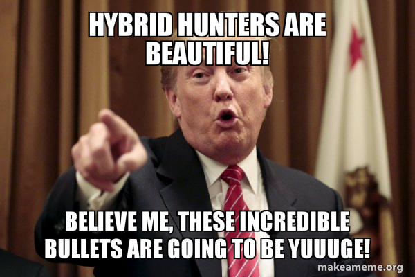 HYBRID HUNTERS ARE BEAUTIFUL! BELIEVE ME, THESE INCREDIBLE BULLETS ARE ...