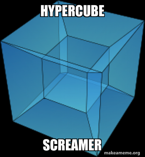 Hypercube Screamer Meme Generator