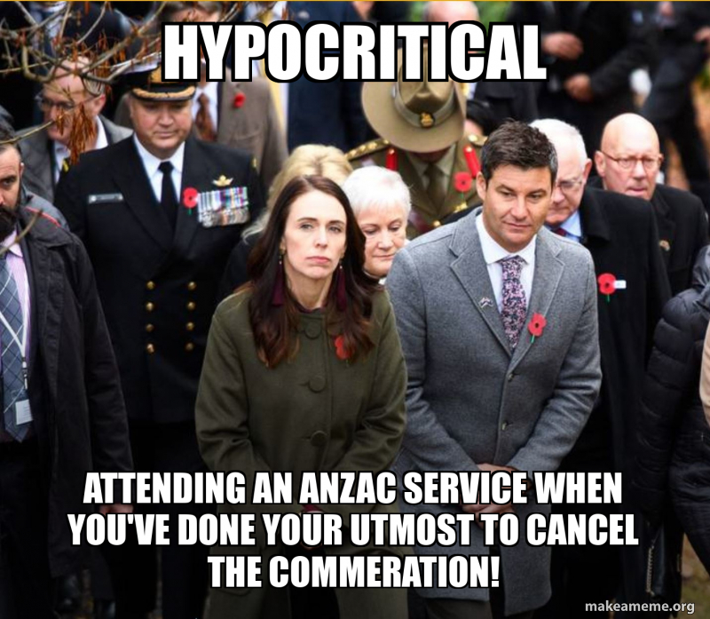 hypocritical Attending an anzac service when you've done your utmost to ...
