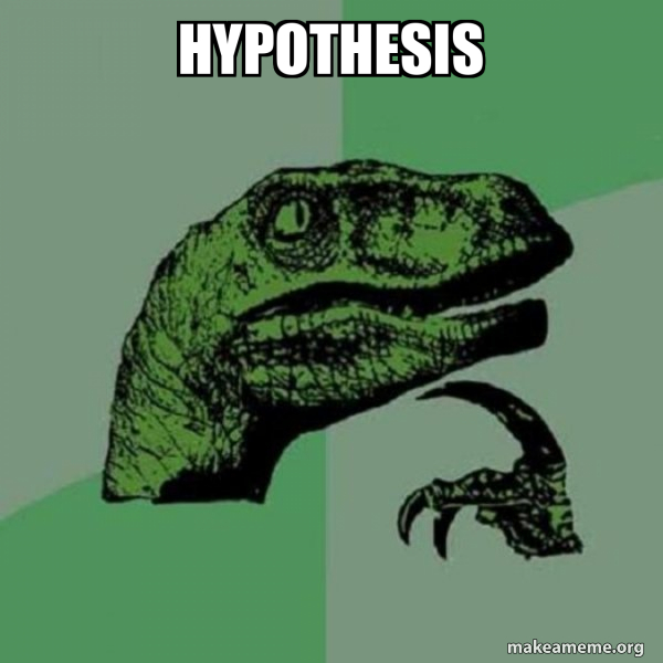 HYPOTHESIS - Philosoraptor Meme Generator