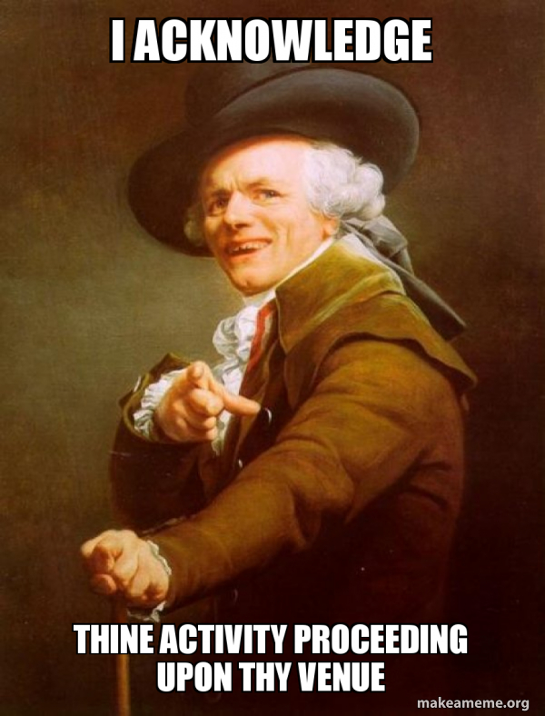 I acknowledge thine activity proceeding upon thy venue - Joseph Ducreux ...