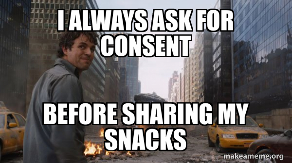 I always ask for consent Before sharing my snacks - That's My Secret ...
