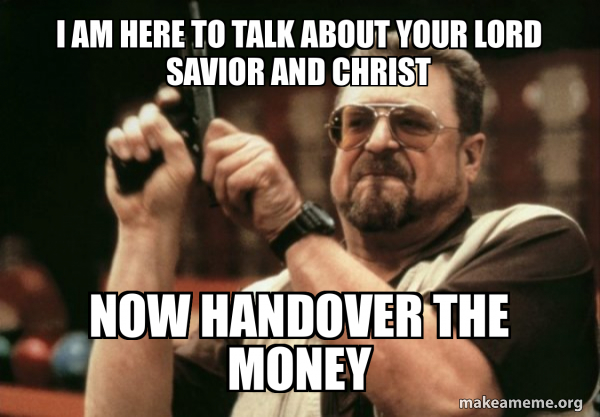 I am Here to talk about your Lord Savior And christ Now handover the ...