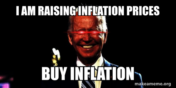 I AM RAISING INFLATION PRICES BUY INFLATION - Dark Brandon Meme Generator