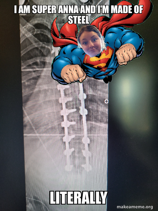 I am super Anna and I'm made of steel Literally Meme Generator
