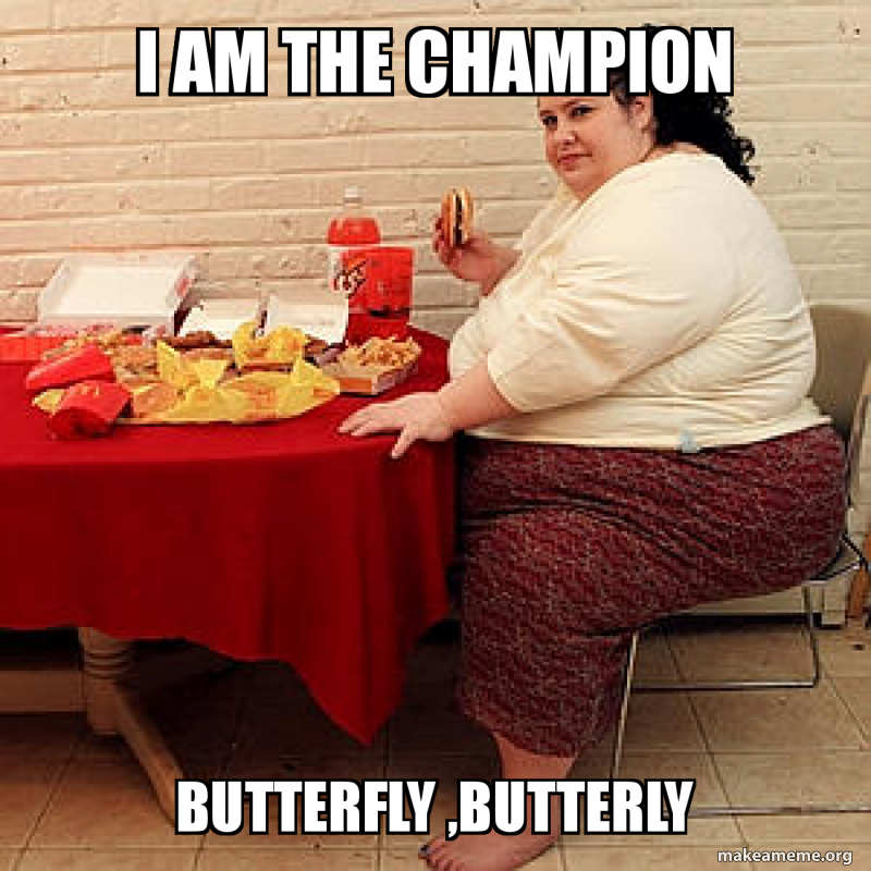 I am the champion Butterfly ,butterly Meme Generator
