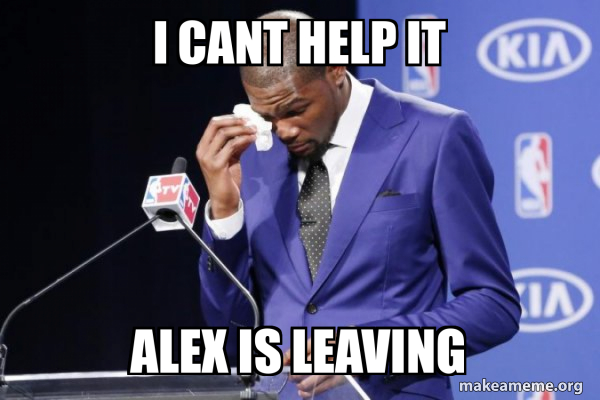 I cant help it Alex is Leaving - Kevin Durant You Da The Real Mvp Meme ...