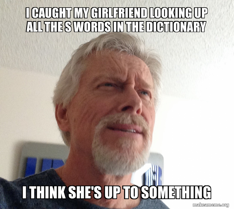I CAUGHT MY GIRLFRIEND LOOKING UP ALL THE S WORDS IN THE DICTIONARY I ...