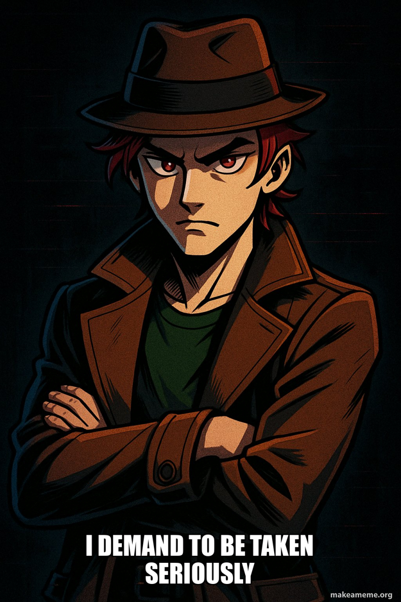 I demand to be taken seriously Meme Generator