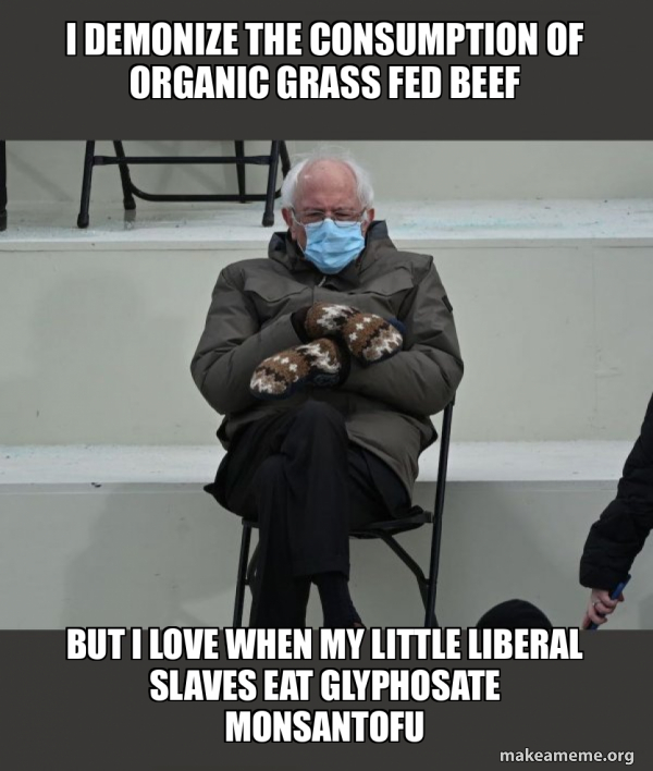 i demonize the consumption of organic grass fed beef but i love when my ...