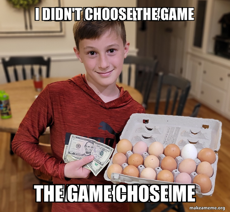 I didn't choose the game The game chose me Meme Generator