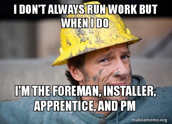 Work Foreman Memes Funny Construction Worker With Tape Line Isolated