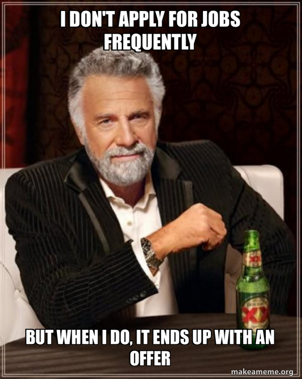 I don't apply for jobs frequently but when I do, it ends up with an ...