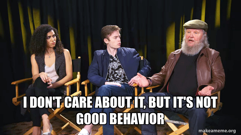 Good Behavior Memes Example Stimulus Consisting Of A Face, Name, And