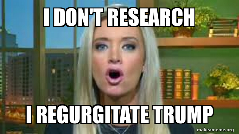 i don't research i regurgitate trump Meme Generator