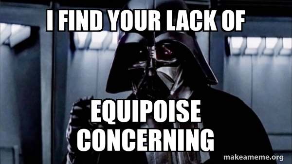 I find your lack of equipoise concerning - Darth Vader - Choke Meme Generator