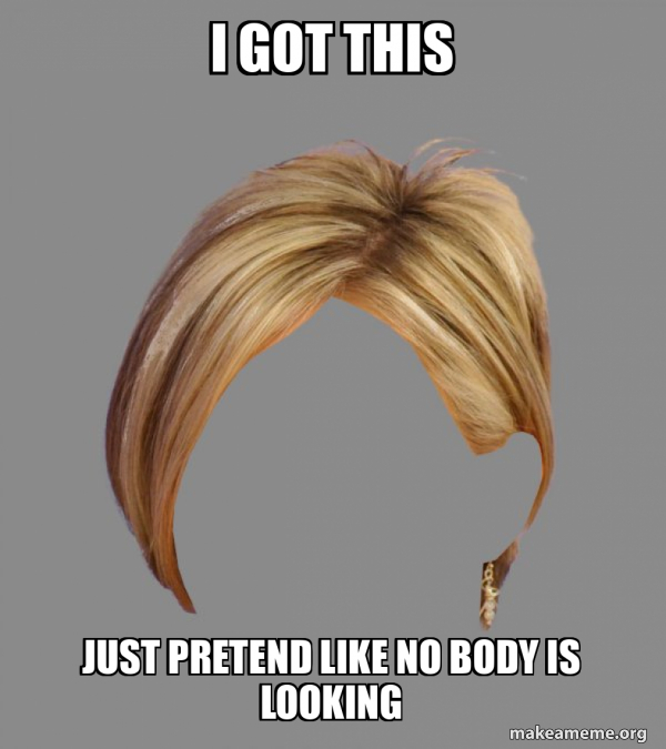 I got this just pretend like no body is looking - The Karen Hair Meme ...