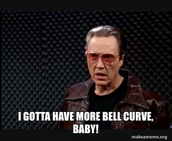 I GOTTA HAVE MORE BELL CURVE, BABY! - SNL - More Cowbell Meme Generator