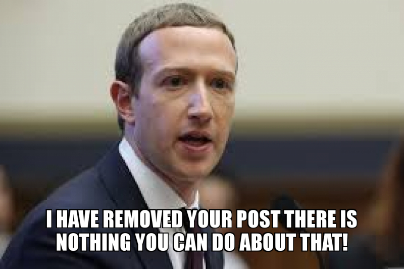 I have removed your post there is nothing you can do about that! Meme ...