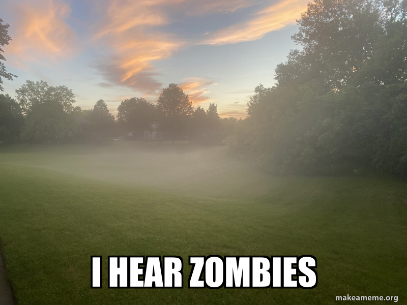 i hear zombies Meme Generator
