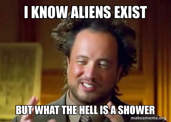 Aliens Meme Guy Blank