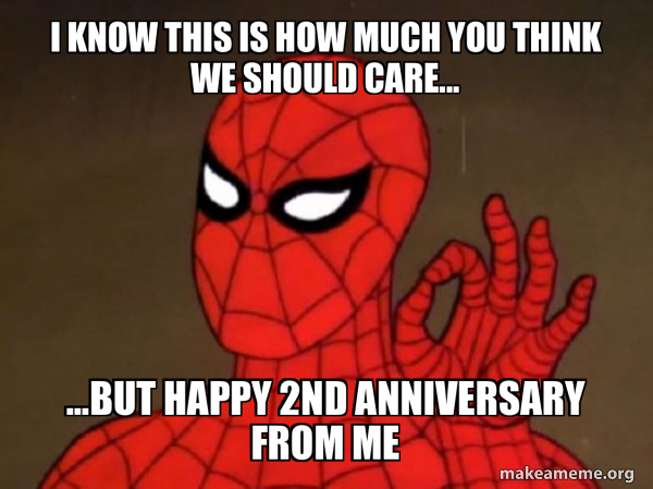 I know this is how much you think we should care... ...But Happy 2nd ...