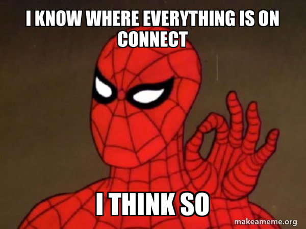 i know where everything is on connect i think so - Spiderman - Care ...