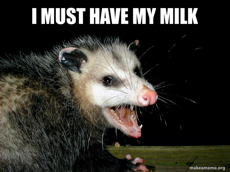 I must have my milk Meme Generator