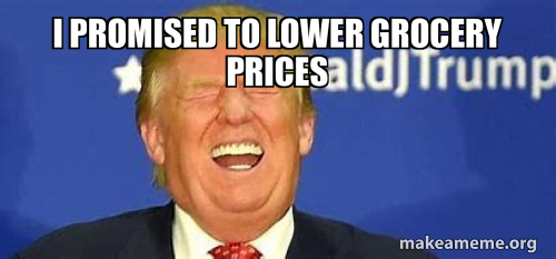 i promised to lower grocery prices Meme Generator