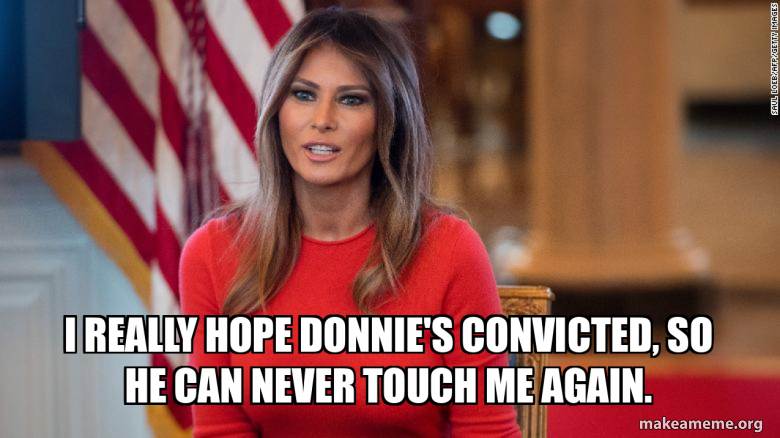 i really hope Donnie's convicted, so he can never touch me again. Meme ...