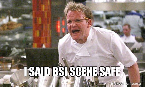I SAID BSI SCENE SAFE - Gordon Ramsay Hell's Kitchen Meme Generator