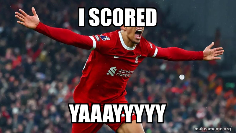 i scored YAAAYYYYY - ALEKER ARNOLD Meme Generator