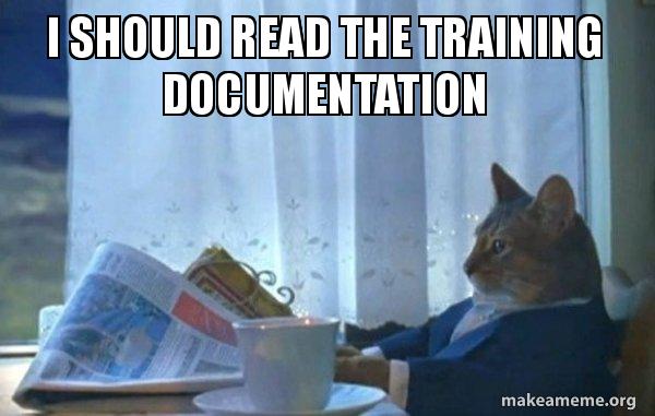 I should read the training documentation - Sophisticated Cat Meme Generator