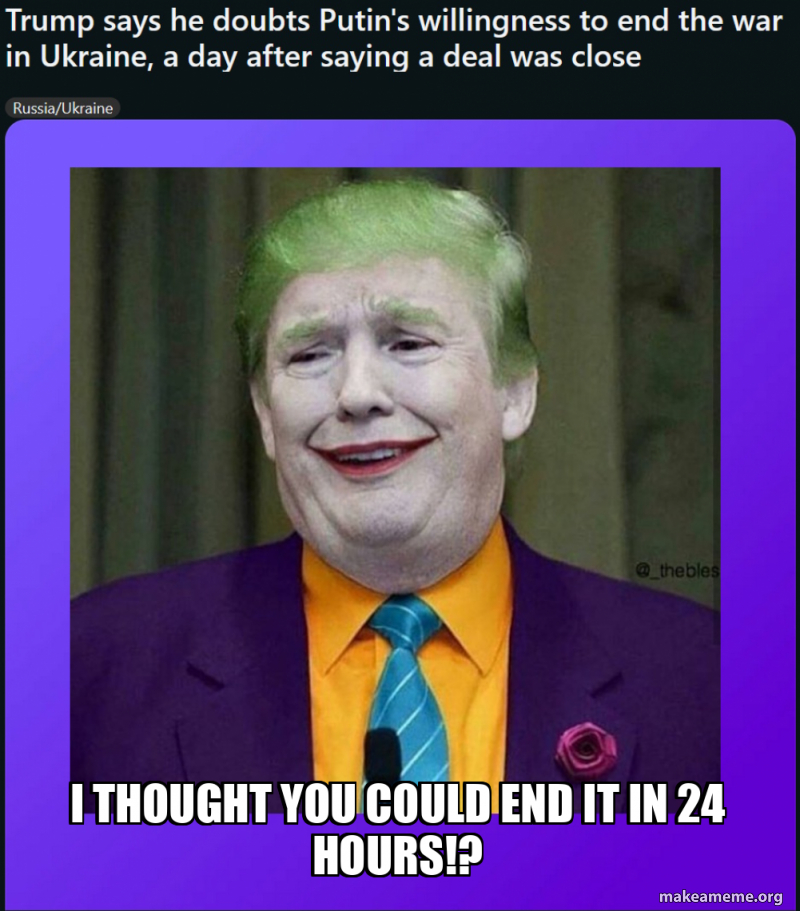 I thought you could end it in 24 hours!? Meme Generator