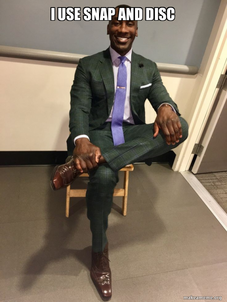 I use snap and disc Meme Generator