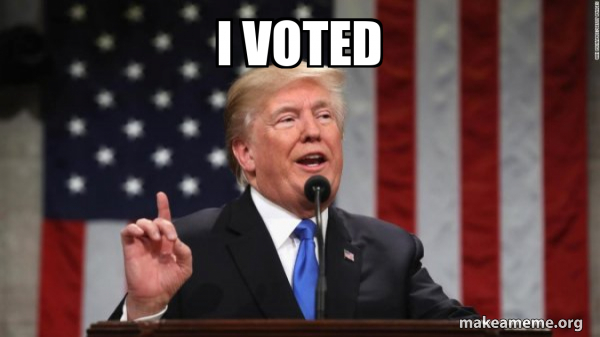 I voted - Donald Trump Meme Generator