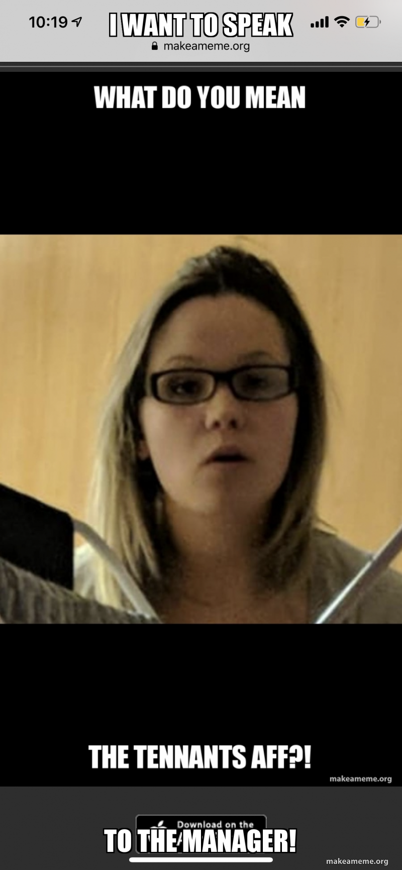 I want to speak To the manager! Meme Generator