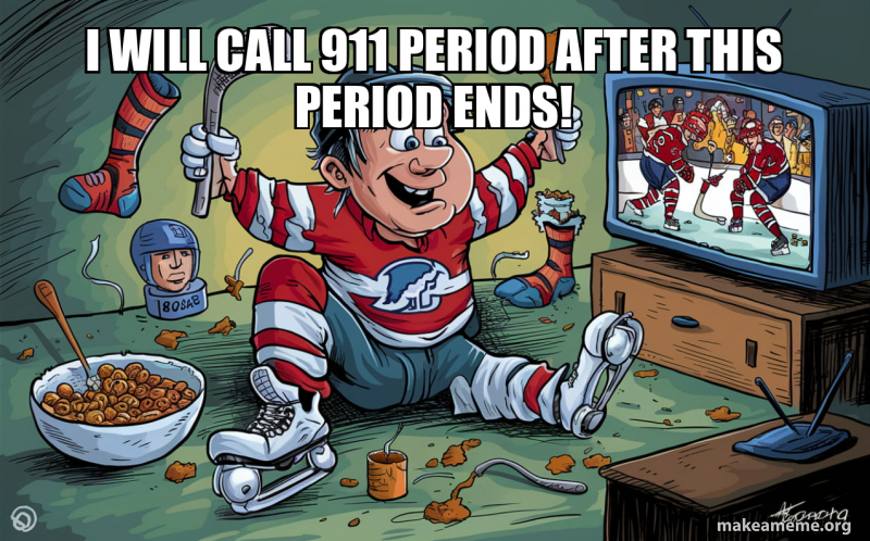 i will call 911 period after this period ends! Meme Generator