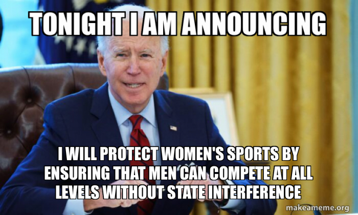 i will protect women's sports by ensuring that men can compete at all ...