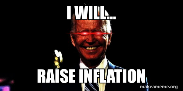 I will… Raise inflation - Dark Brandon Meme Generator