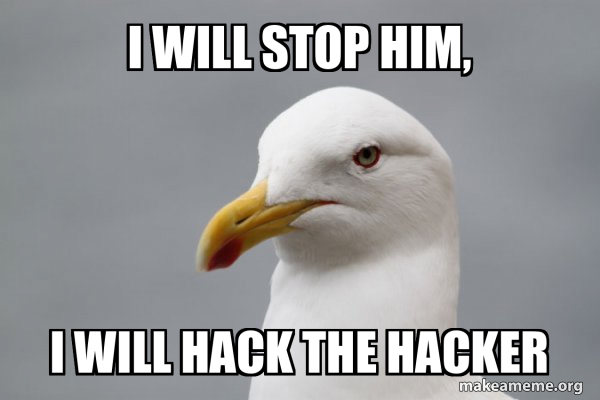 I will stop him, i will hack the hacker - Stuff That Didn't Happen ...