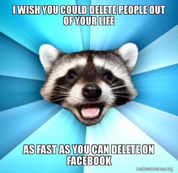 I WISH YOU COULD DELETE PEOPLE OUT OF YOUR LIFE AS FAST AS YOU CAN ...