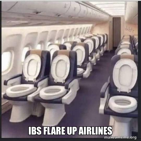 Ibs flare up airlines Meme Generator