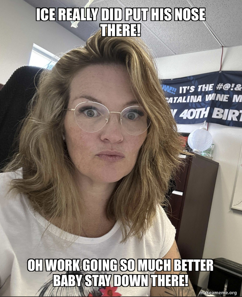 Ice really did put his nose there! Oh work going so much better baby ...