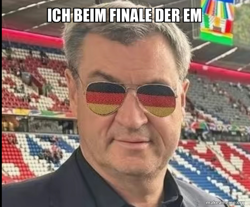 Ich beim finale der em Meme Generator