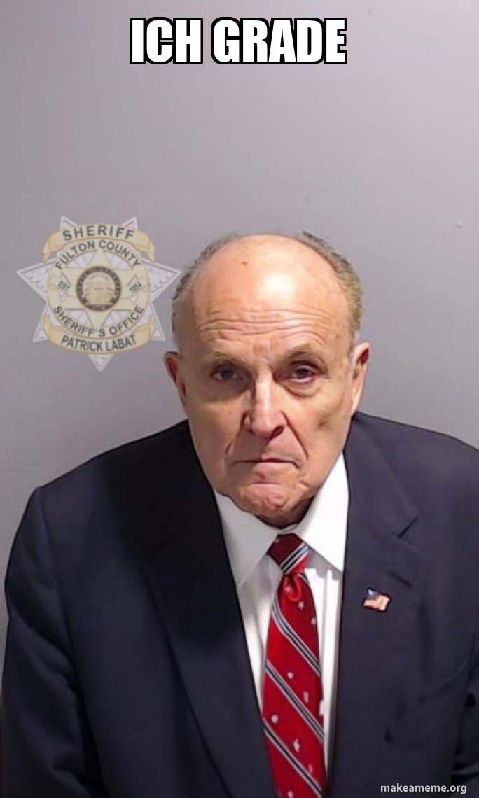 Ich grade - Rudy Giuliani Mugshot Meme Generator