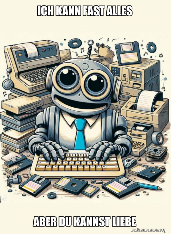 ich kann fast alles aber du kannst liebe - Ai Meme Generator