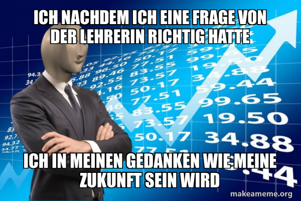 ich nachdem ich eine frage von der lehrerin richtig hatte ich in meinen ...