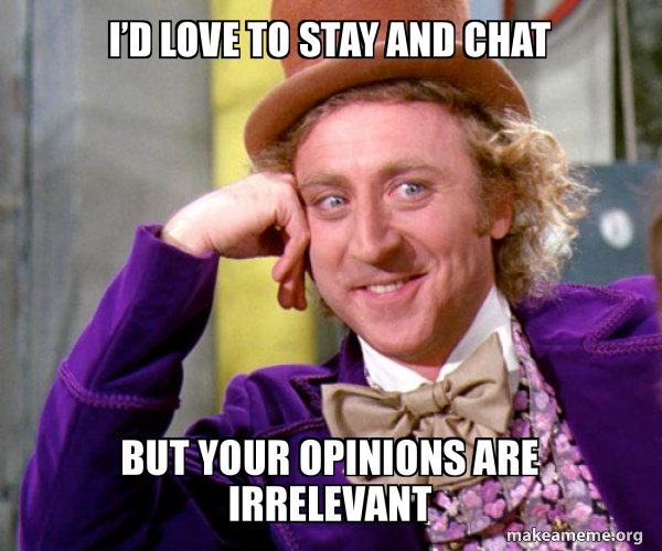 Your Irrelevant Meme Stream Episode Therefore Your Comment Is