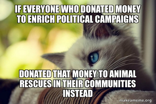 If everyone who donated money to enrich political campaigns donated ...